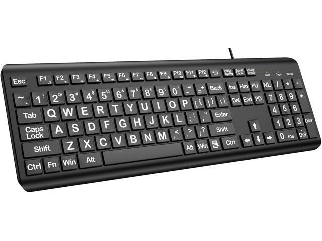 Click here for Large Print Computer Keyboard  Wired USB Full Size... prices