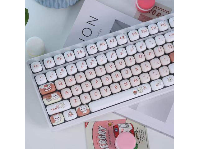 Click here for Sumgsn PBT Cute Cat MOG Profile Keycap Set  139 Ke... prices
