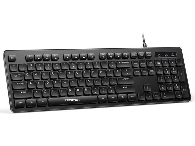 Click here for TECKNET Wired Keyboard Silent USB Keyboard for Off... prices