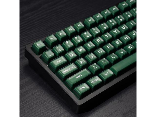 Click here for 142 Keys PBT Doubleshot SA Keycaps Dark Green Tran... prices