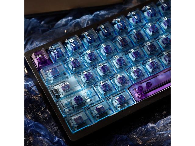 Click here for Blue Crystal Clear Keycaps Set  156 Keys Cherry Pr... prices