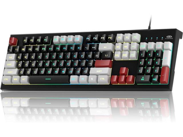Click here for MageGee Creamy Keyboard K2 Keyboard Wired RGB Back... prices