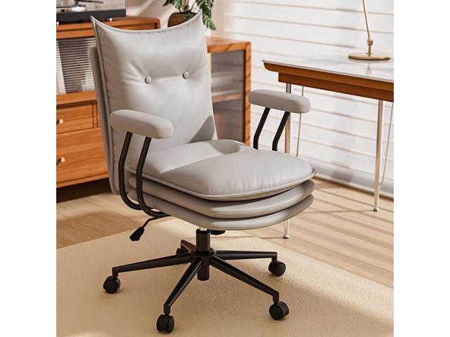 Click here for Grey Office Chair with Wheels Triple-Layers Thicke... prices