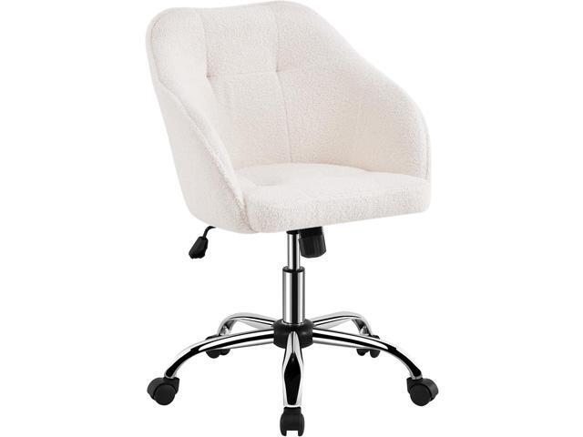 Click here for Yaheetech Boucle Desk Vanity Chair with Back Comfy... prices