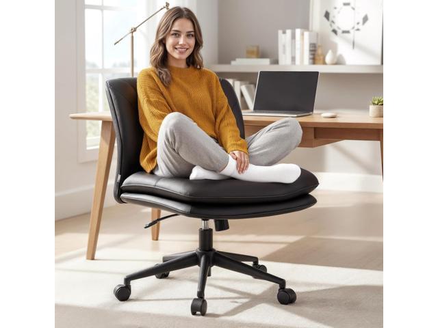 Click here for NYPOT Armless Desk Chair with Wheels for Criss Cro... prices