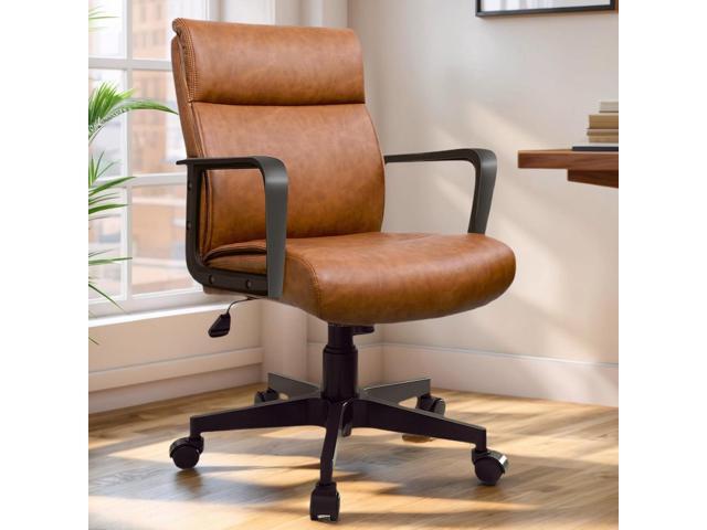 Click here for Artswish Leather Office Chair Brown Desk Chair wit... prices