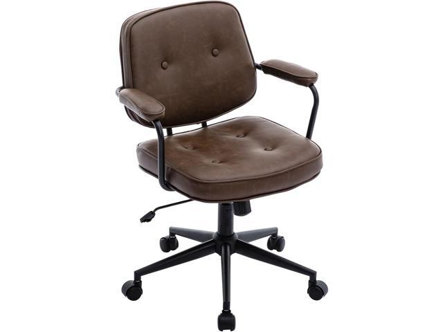 Click here for DUOMAY Retro PU Leather Office Computer Desk Chair... prices