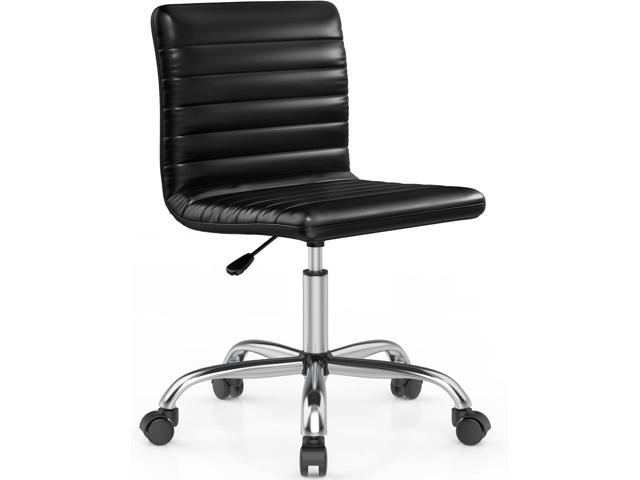 Click here for Desk Chair  Armless Office Chair Leather Swivel Ta... prices