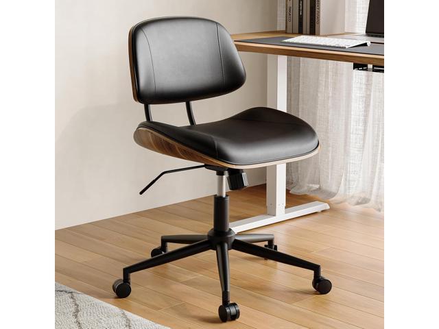 Click here for Armless Office Chair with Wheels  PU Leather Adjus... prices