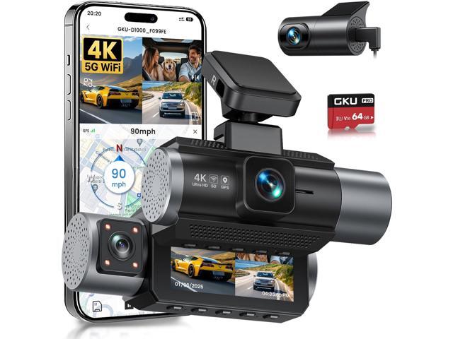 Click here for GKU 4K 3 Channel Dash Cam  5.8GHz WiFi Built-in GP... prices