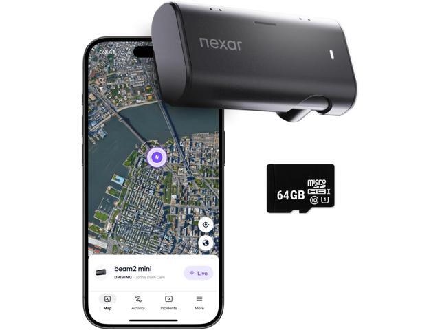 Click here for Nexar Beam2 Mini Dash Cam Car Camera 64GB Storage... prices