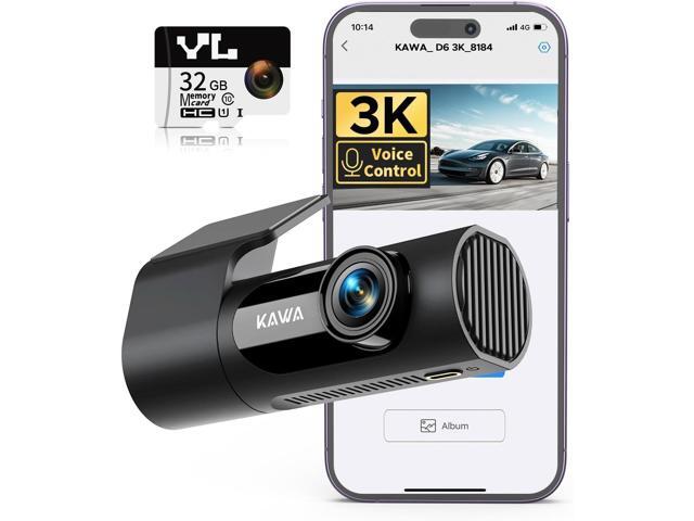 Click here for KAWA 3K Dash Cam Front  32GB SD Card Included  Voi... prices