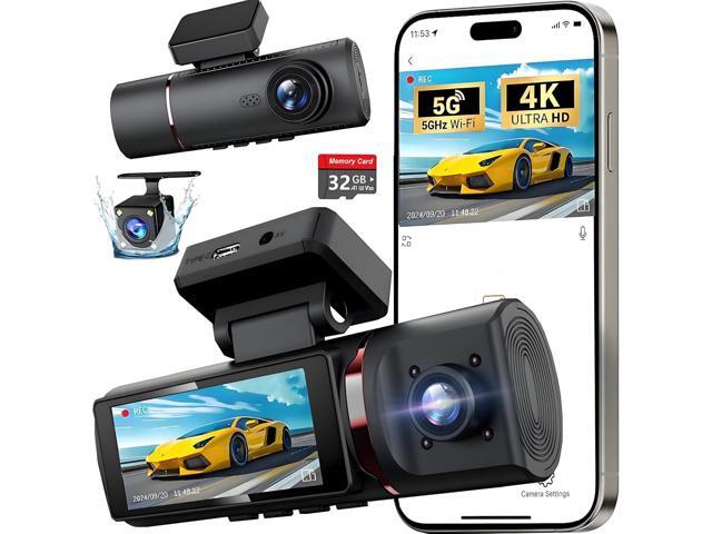 Click here for 3 Channel 4K WiFi Dash Cam  4K+1080P+1080P Front I... prices