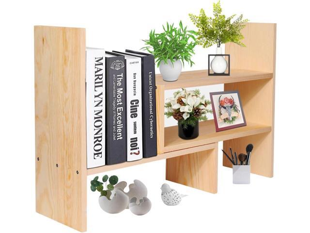 Click here for Flexzion Natural Wooden Desktop Shelf Wood Caddy D... prices