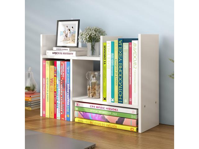 Click here for JLD Wood Adjustable 5-Shelf Desktop Bookshelf  Exp... prices