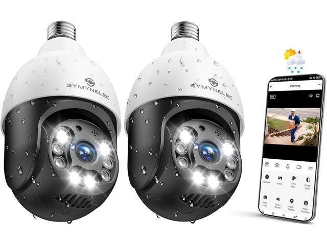 Click here for SYMYNELEC Light Bulb Security Camera Outdoor Water... prices