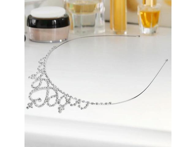 Click here for Silver Rhinestone Tiara Hair Accessories Jewelry R... prices