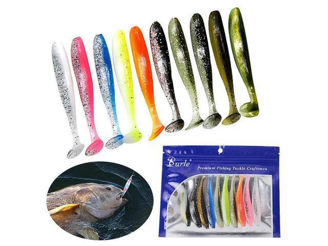 Click here for 10Pcs 9cm Fishing Lures Plastic T Tail Worm Soft B... prices