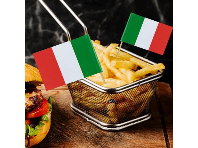 Click here for 100Pcs Funny Toothpick Flags Wood Italian Cupcake... prices