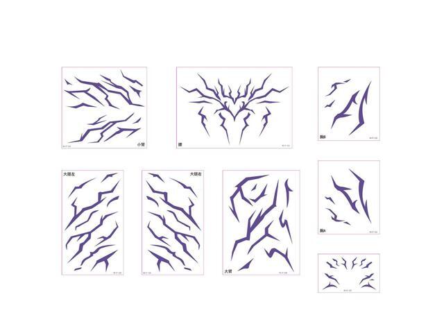 Click here for 8 Sheets Anime Cosplay Tattoos Stickers Prop Fake... prices