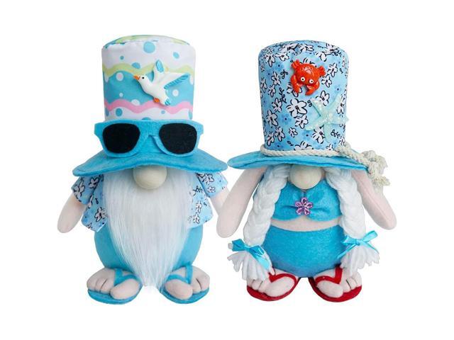 Click here for 2Pcs Beach Gnomes Plush Beach Gnomes Couple Decor... prices