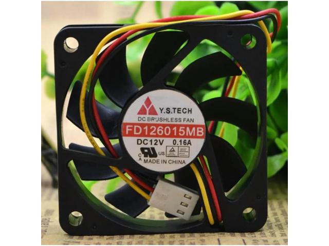 Click here for CPU Fan For Y. S. TECH FD126015MB 12V 0.16A 6015 D... prices