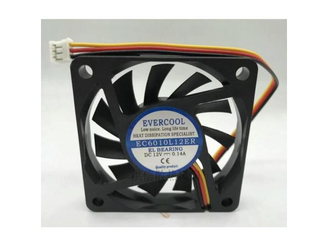 Click here for CPU Fan for EVERCOOL EC6010L12ER DC 12V 0.14A 3-wi... prices