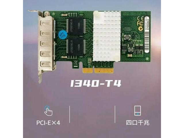 Click here for I340-T4 82580 Gigabit PCIE wired Ethernet card For... prices