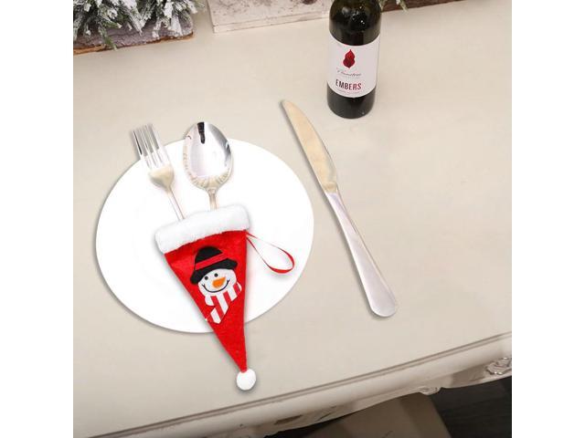 Click here for Christmas Hat Tableware Bag Creative for Home Holi... prices