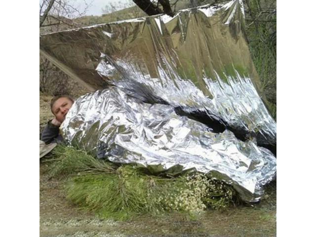 Click here for Foil Mylar Thermal Blanket 130x210cm Waterproof Bl... prices