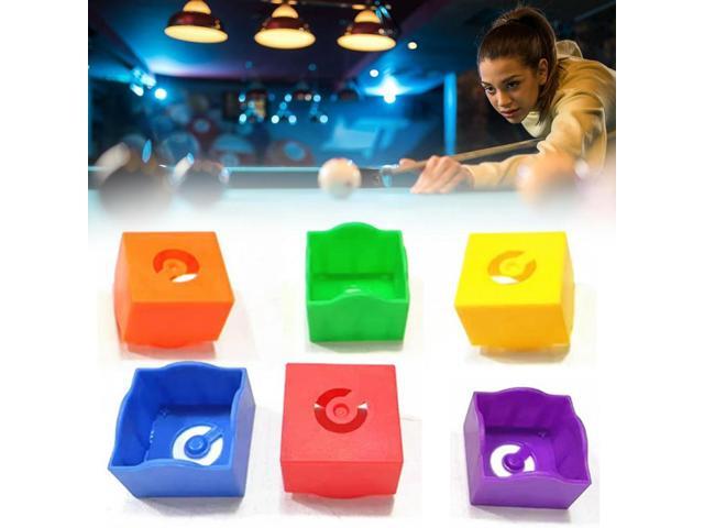 Click here for 12pcs Snooker Cue Rub Chalk Clamps Plastic 6 Color... prices