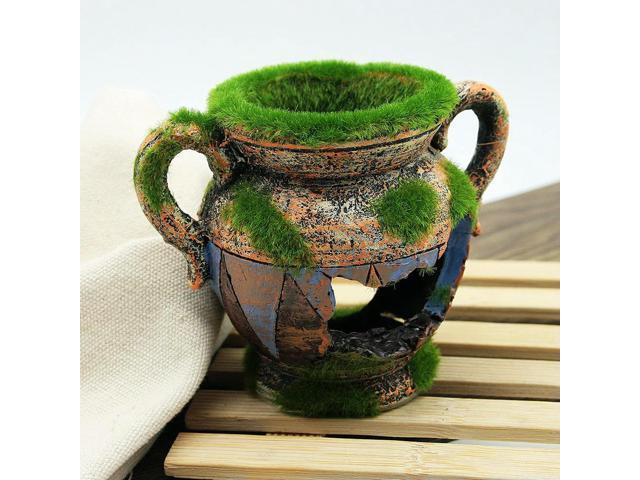 Click here for Simulation Resin Moss Vase Aquarium Accessories Fi... prices