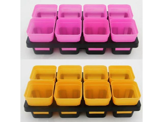 Click here for 8 Hole Plastic Flower Pot Succulent Plant Seed Tra... prices