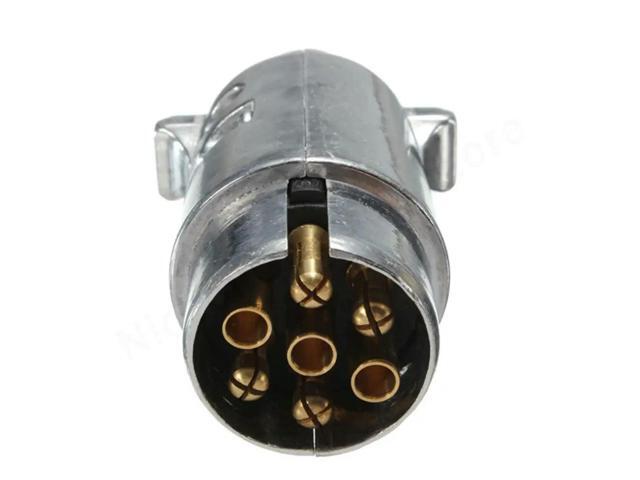 Click here for 7 Pin Plug Round Male l Caravan Trailer Truck Ute... prices