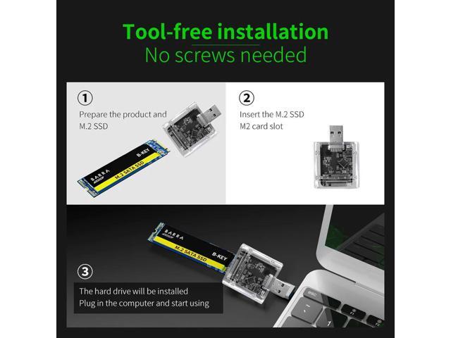 Click here for M2 SSD Case M.2 to USB3.0 Gen 1 5Gbps High-speed S... prices