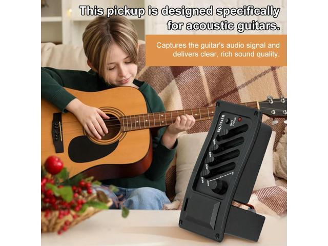 Click here for 4 Band Guitar Pickup Acoutic Guitar EQ Piezo Picku... prices