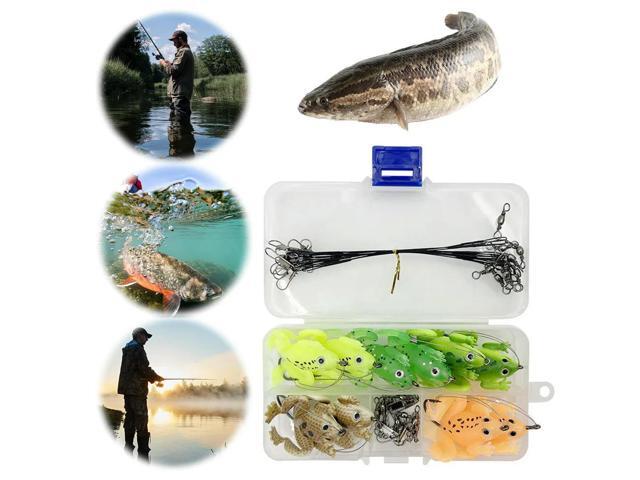 Click here for Frog Lure Fishing Bait with Anti Bite Steel Fishin... prices