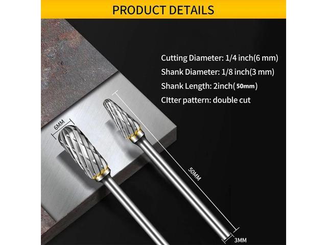 Click here for 10Pcs Rotary File Rasp 1/8 Inch Shank Solid Tungst... prices