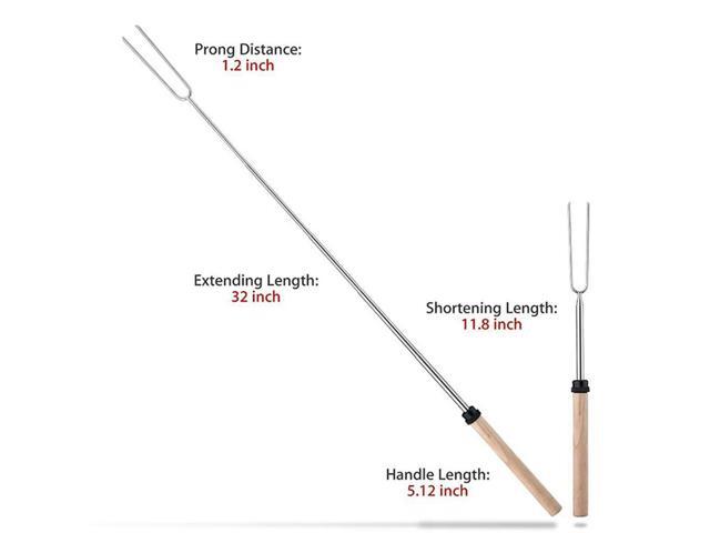 Click here for 5x Outdoor BBQ Forks U-Shaped Camping Portable Sta... prices