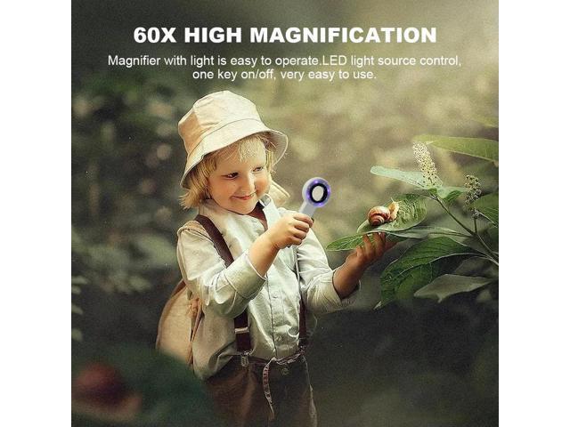 Click here for 60X Illuminated Magnifying Glass Power Display Por... prices