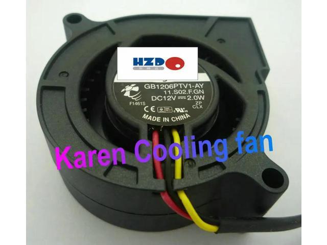 Click here for HZDO 6cm 6025 12v 2.0w GB1206PTV1-AY Cooling Fan prices