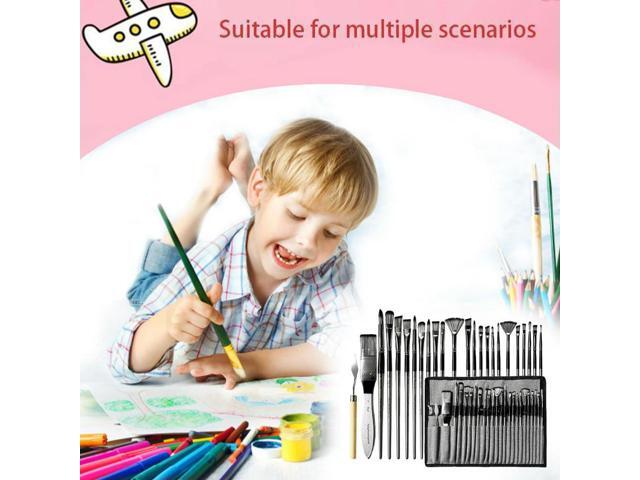 Click here for 24pcs Nylon Brush Set Artist Paint Brushes Differe... prices