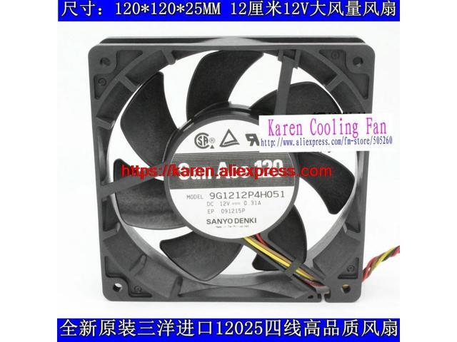 Click here for 9G1212P4H051 12V 0.31A 12cm 120*120*25MM 4 Wires P... prices