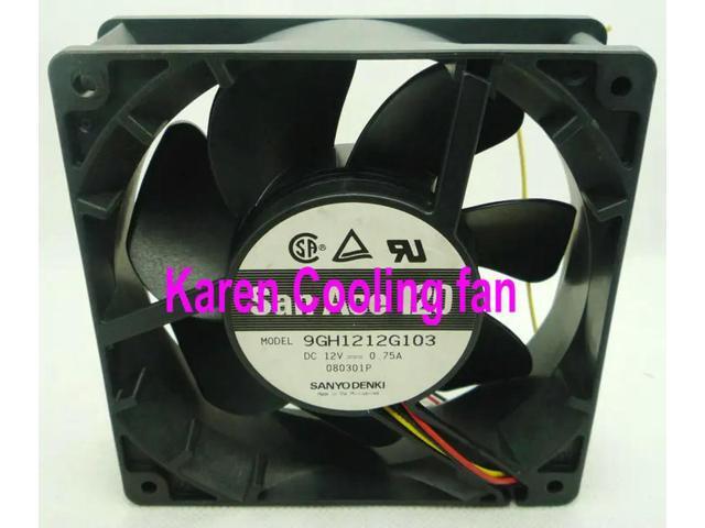 Click here for 12cm 12038 9GH1212G103 12V 0.75A 3wire Cooling Fan prices