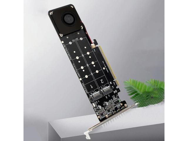 Click here for PCIeX16 To M.2 NVMe SSD Adapter Card M Key 4 NVME... prices
