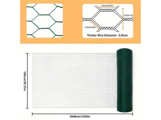 Click here for Chicken Wire 39.37x1200in Hexagonal Mesh Garden Fe... prices
