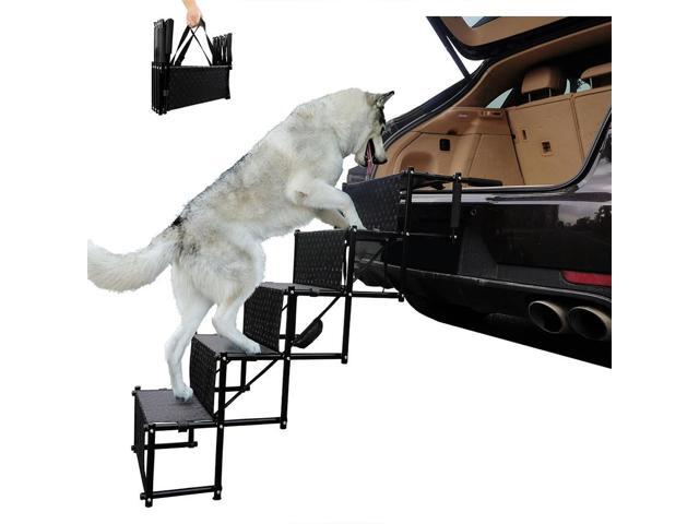 Click here for 5 Steps Foldable Large Dog Step Car Dog Stairs Sup... prices