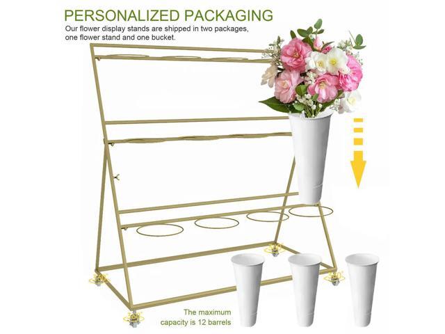 Click here for Flower Display Stand 3 Layers l Moving Plant Cart... prices