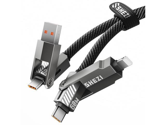 Click here for SHEZI Nylon Braided 4 in 1 USB C Cable 60W 5FT Com... prices