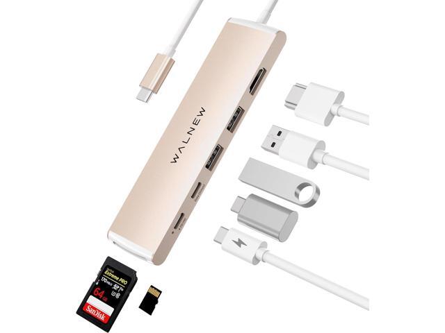 Click here for WALNEW 7 in 1 USB-C Hub with 4K HDMI 100W PD 5Gbps... prices